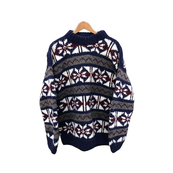 Vintage | Sweaters | Vintage 0 Wool Hand Made Ishka Sweater Ecuadorian ...